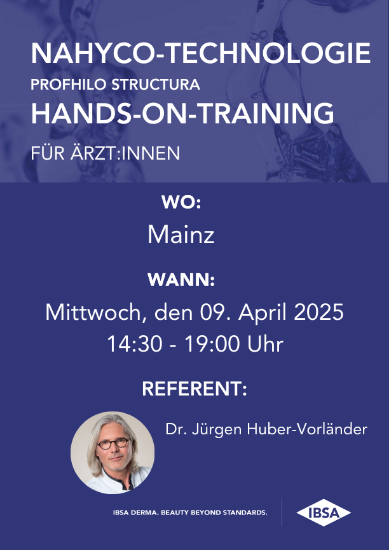 IBSA DERMA. 09.04.2025 » Mainz / Profhilo Structura Hands-on-Training